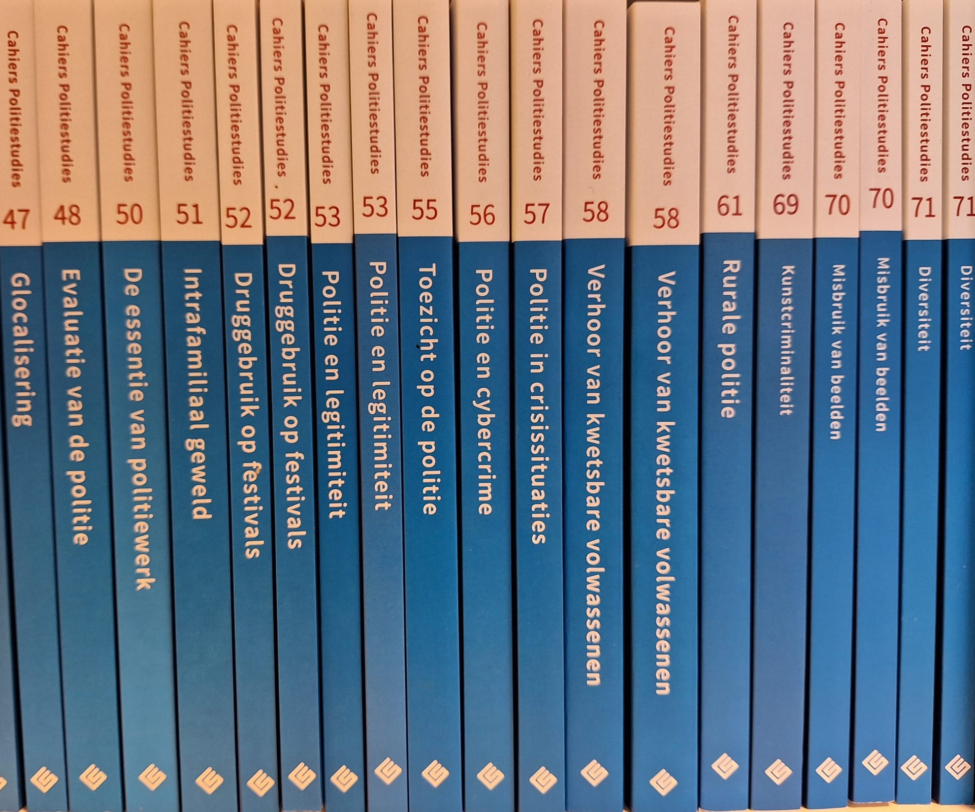 Publicaties - Cahiers Politiestudies